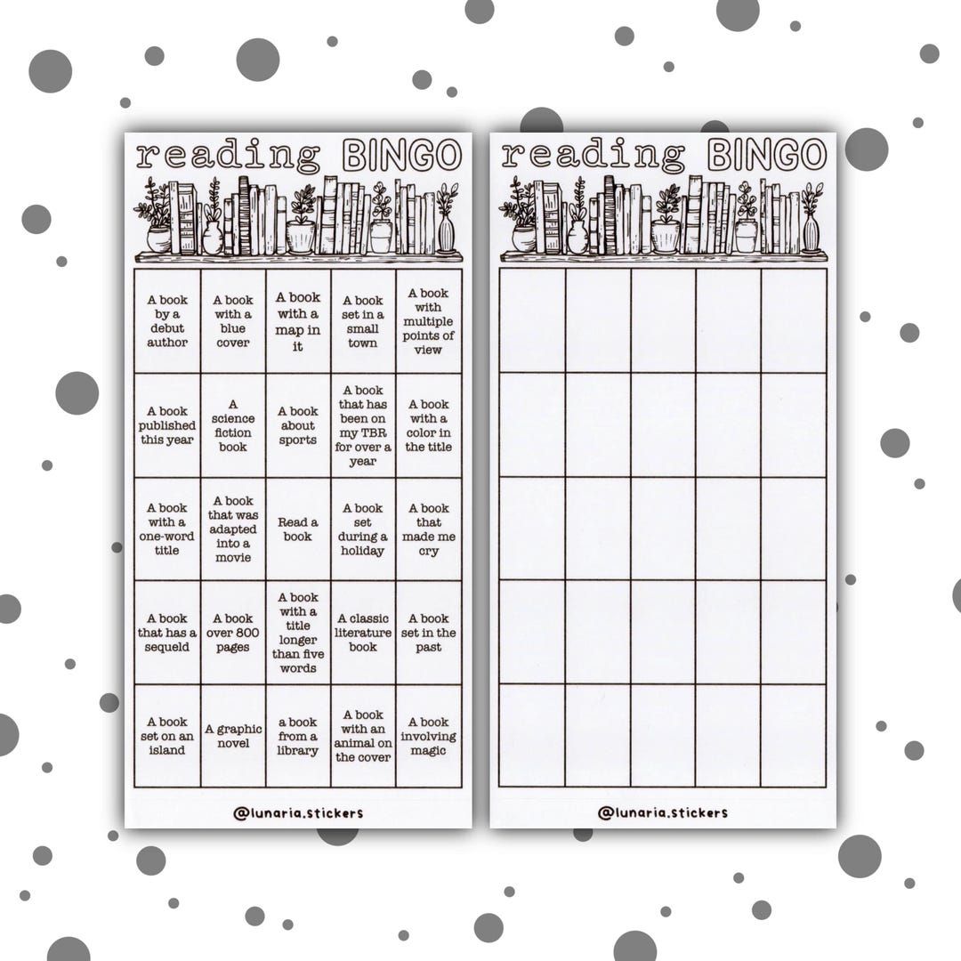 TN Reading Bingo | Reading Challenge | Sticker | Colouring | Reading ...