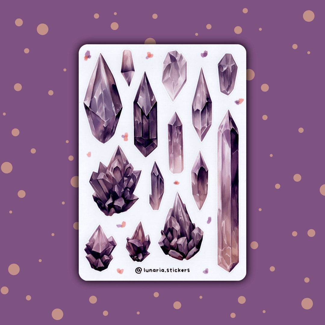 Crystals Stickers Sheet Planner Bullet Journal Stickers Journal ...