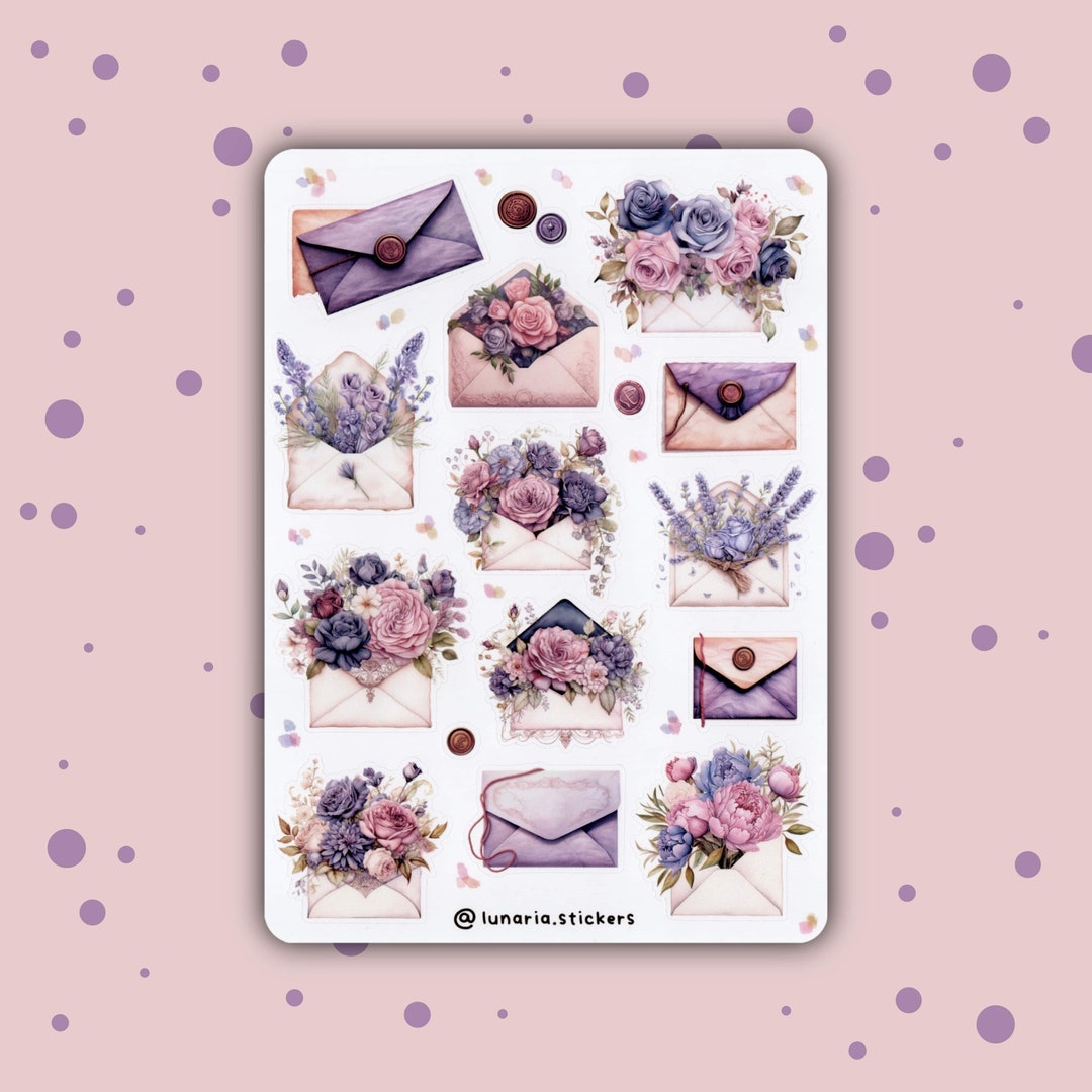 Vintage Letters Stickers Sheet | Planner | Bullet Journal Stickers ...