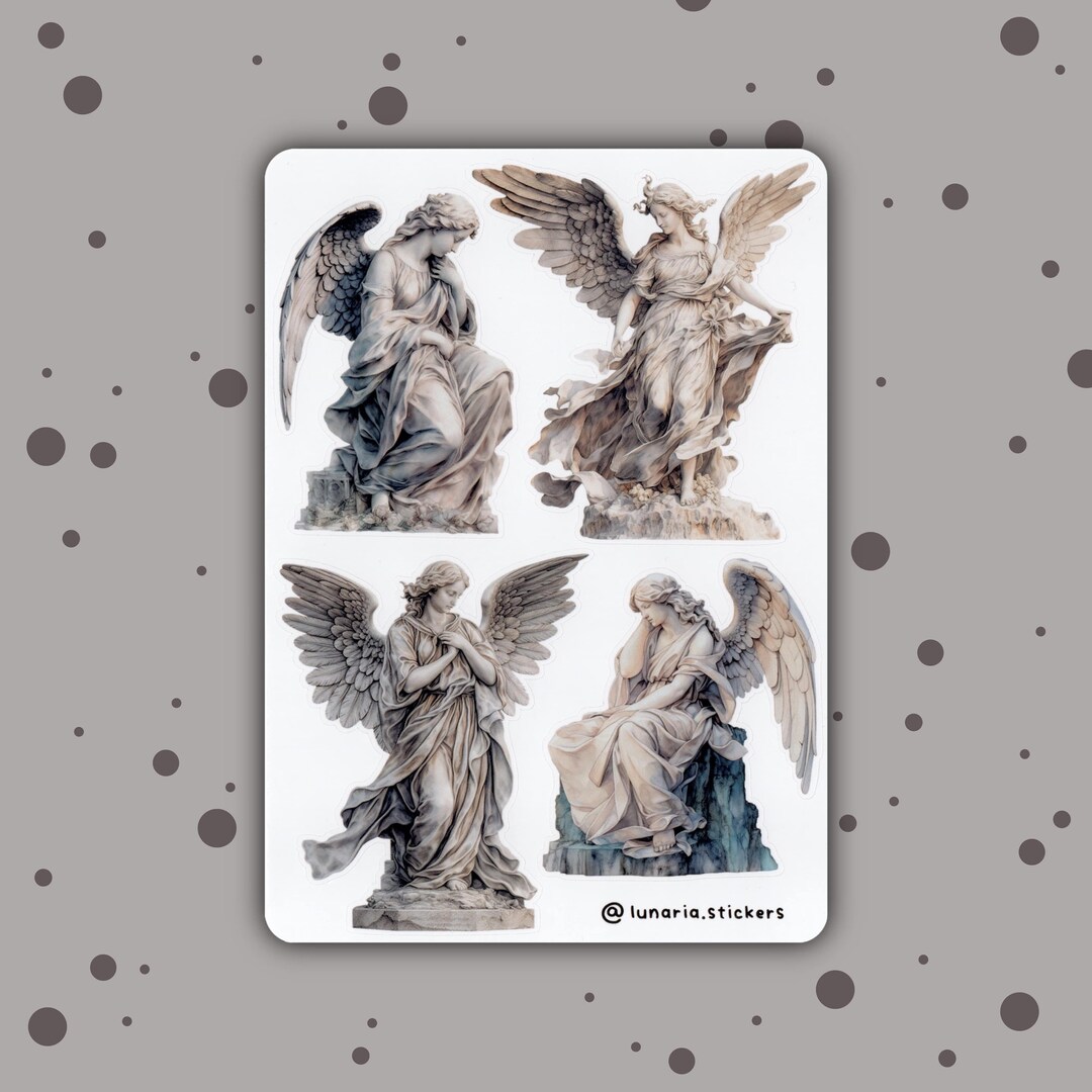 Angel Statues Journaling Bullet Journal Scrapbooking Paper Craft - Etsy