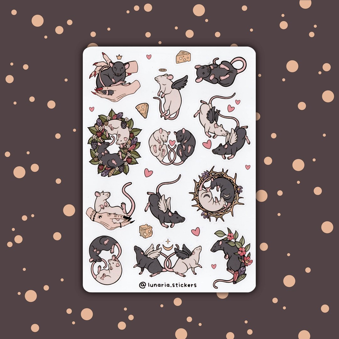 Rats Stickers Sheet | Planner | Bullet Journal Stickers | Journal ...