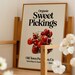 Farmer's Market Poster, Cherries Poster, Minimalist Poster, Kitchen Art ...