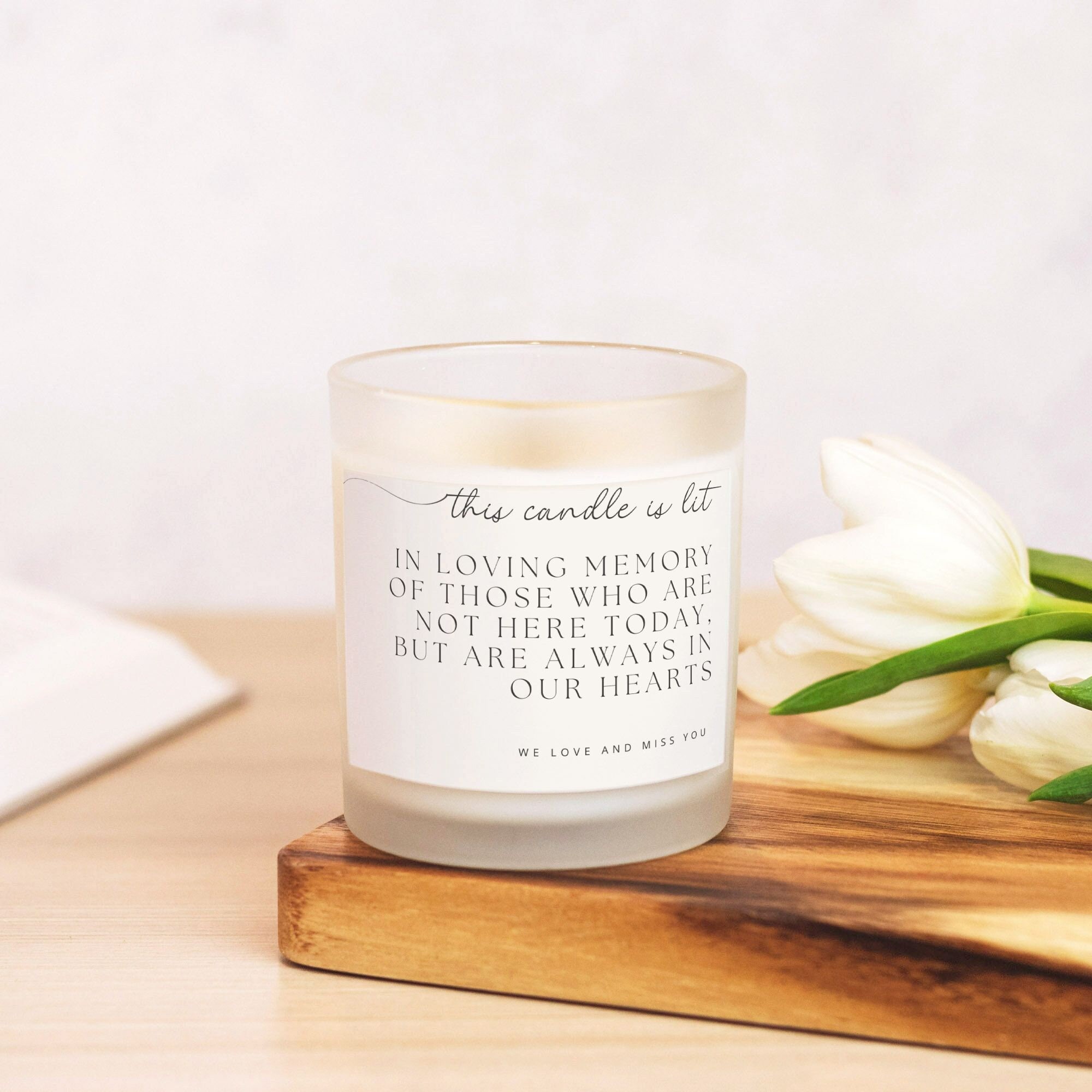 Memorial Candle | in Loving Memory Wedding | Memorial Gift | Prayer ...