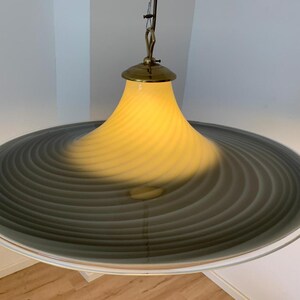 Huge Verti Murano Glass Pendant / Murano Chandelier/ Mid Century Modern ...