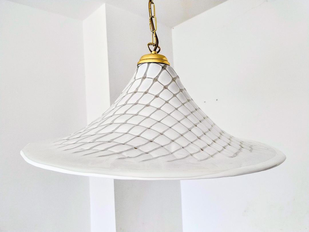 Huge Verti Murano Glass Pendant / Murano Chandelier/ Mid Century Modern ...