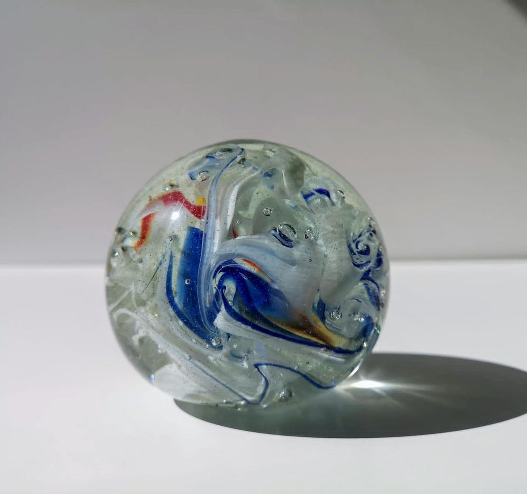 Murano Paperweight/ Mid Century Modern Art Glass Paperweight/ Vintage ...
