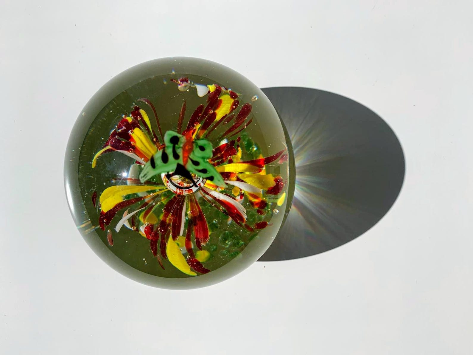 Murano Paperweight/ Mid Century Modern Art Glass Paperweight/ Vintage ...