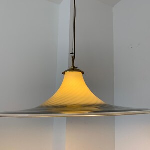 Huge Verti Murano Glass Pendant / Murano Chandelier/ Mid Century Modern ...