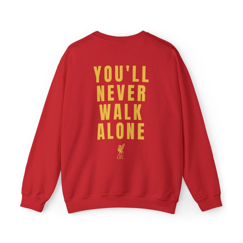 Sweatshirt Liverpool FC New Logo YNWA. Red/yellow and Green/yellow. - Etsy