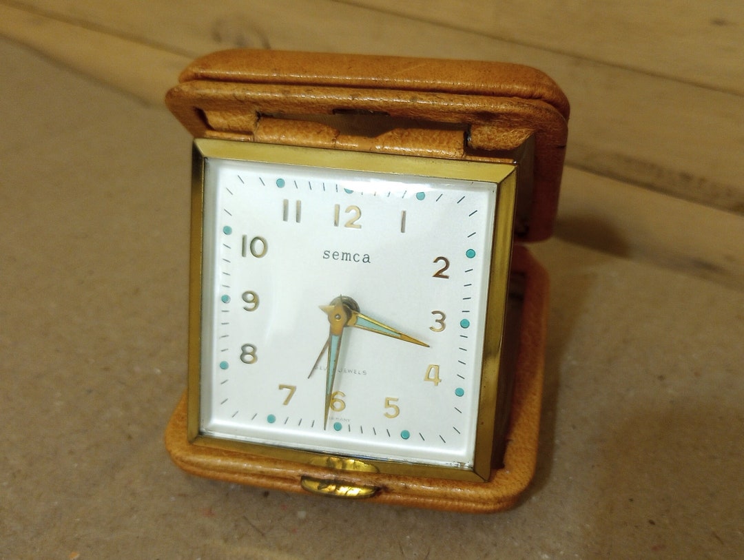 Vintage Semca Travel Alarm Clock 1950s - Etsy