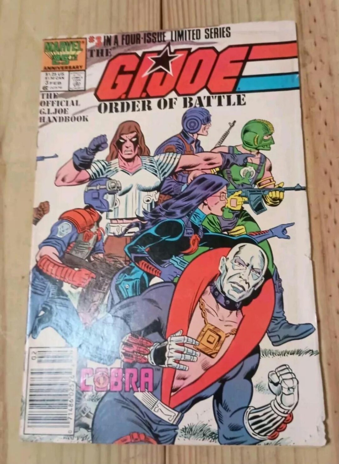 Marvel Comic Book Gi Joe Order of Battle 1986 the Official Gi Joe ...