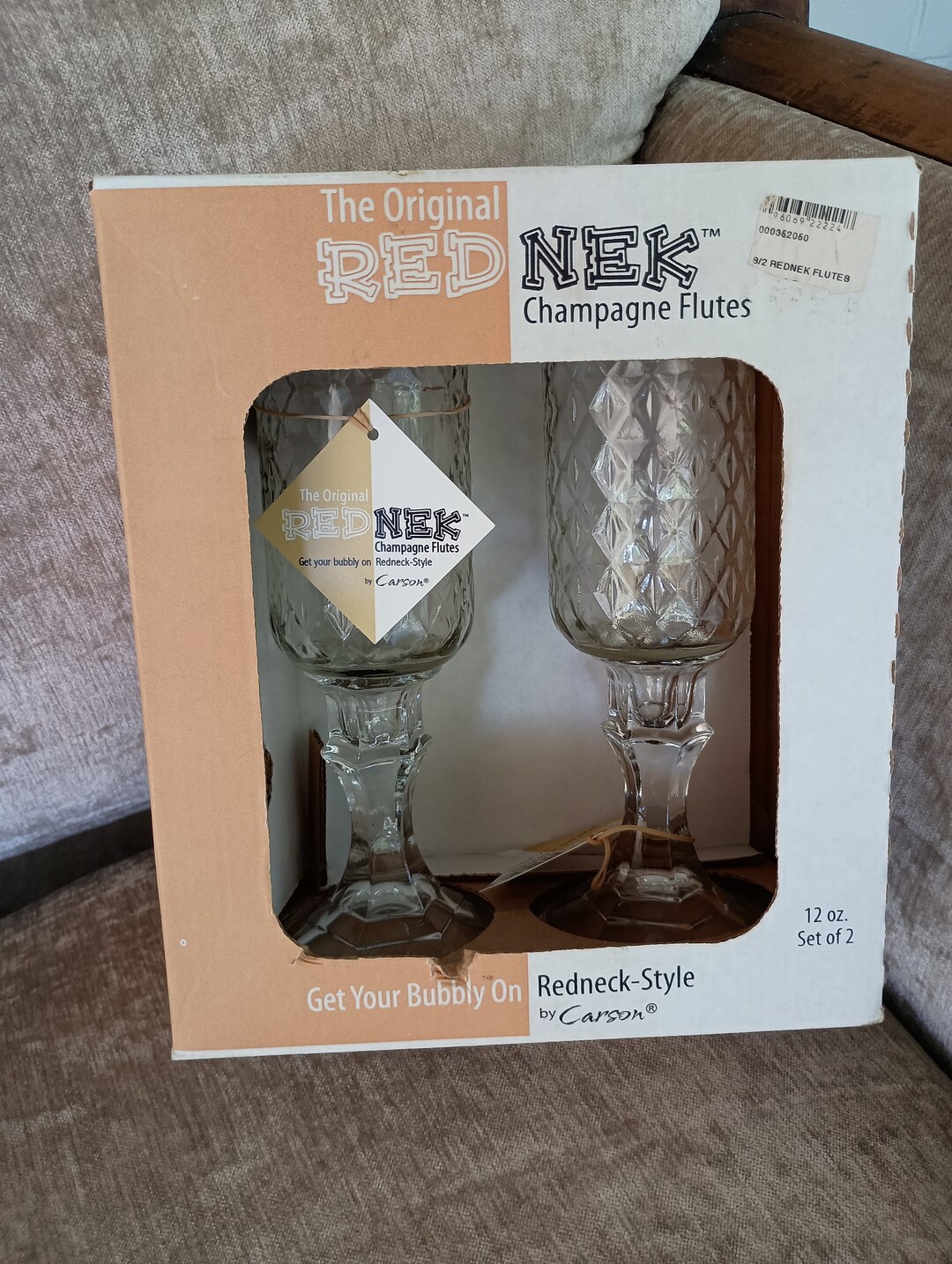 New Champagne Glasses Champagne Flutes Redneck Glass Wine Glasses ...