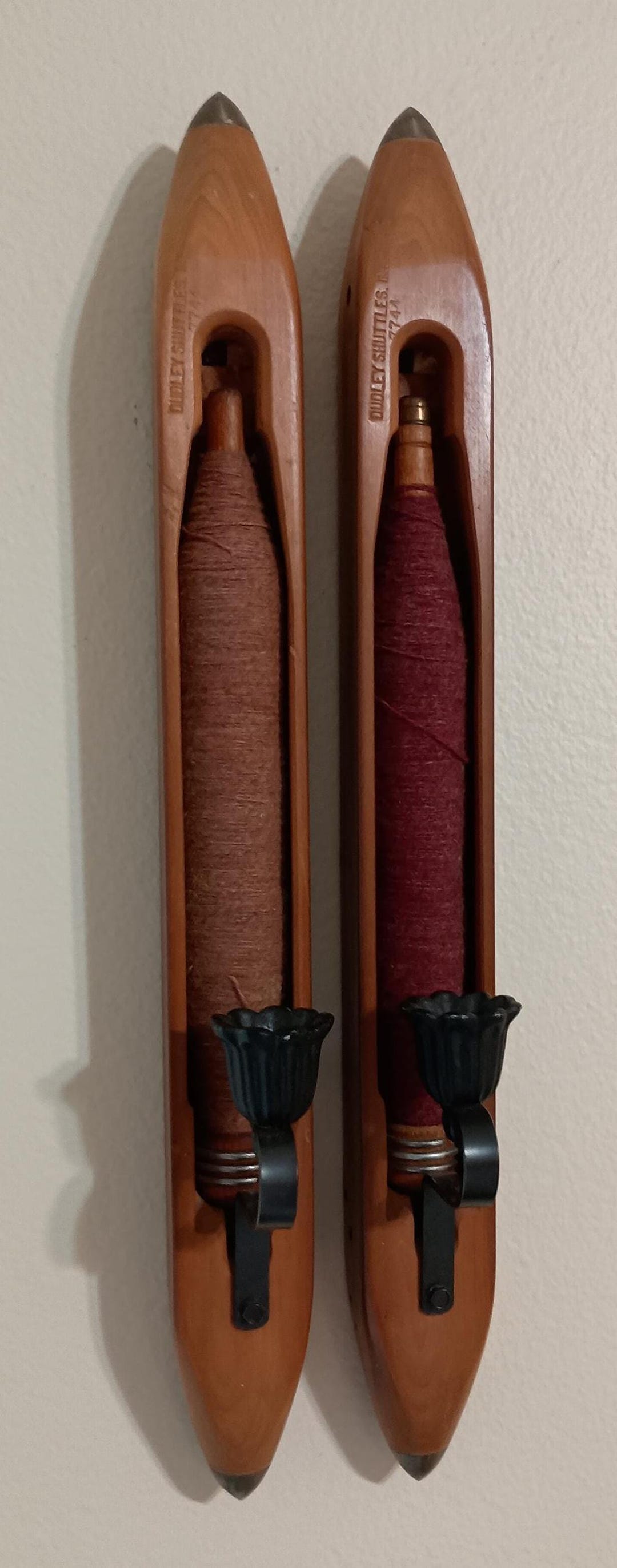 Vintage Sewing Loom Shuttle Sconces - Etsy