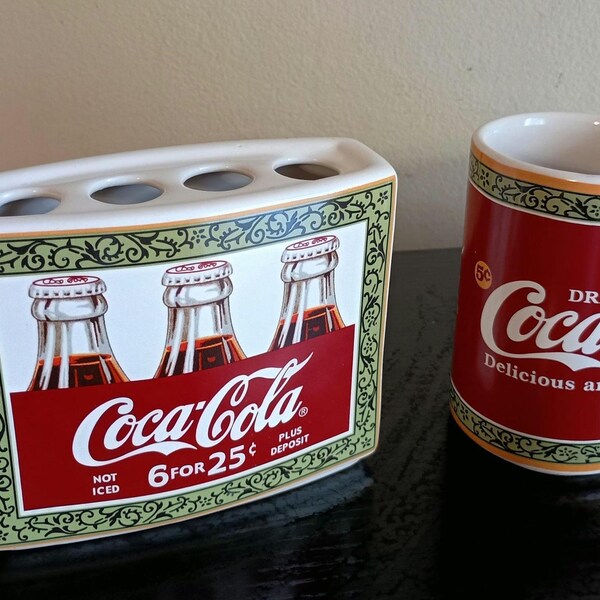 Coca Cola Bathroom Set - Etsy