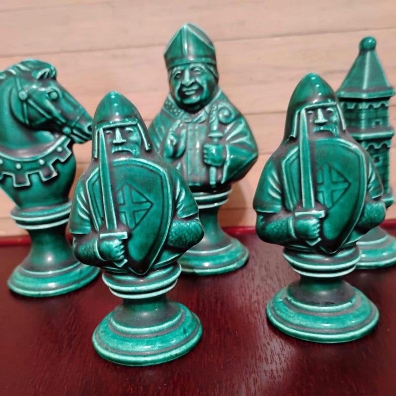 Ceramic Chess Set - Etsy