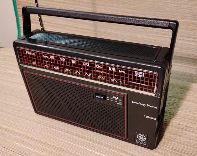 Vintage GE Am/fm Radio 7-2660D Portable Vintage Radio General Electric ...