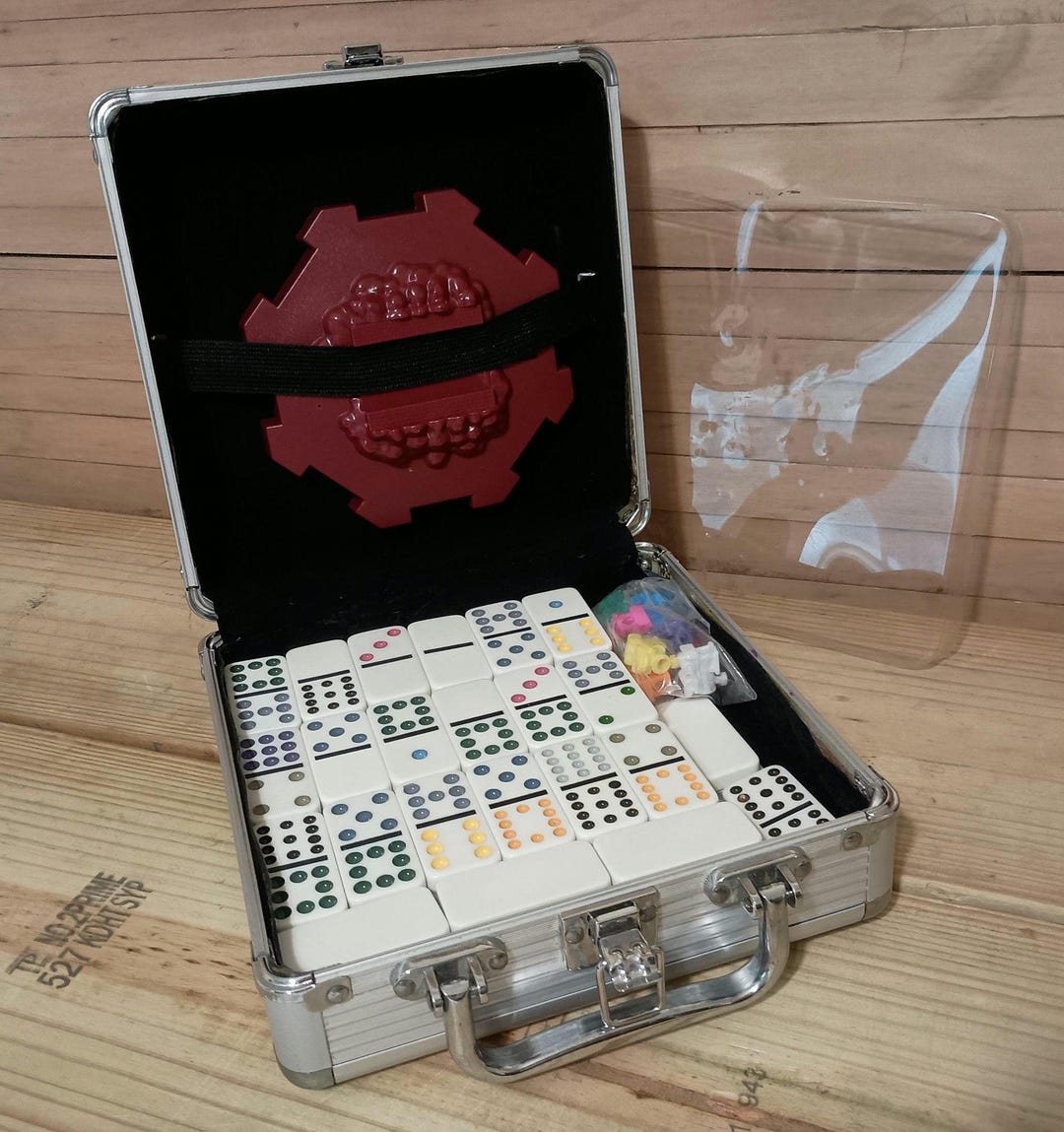 Dominos Mexican Train Set With Case Dominos 91T Tile Game Set - Etsy