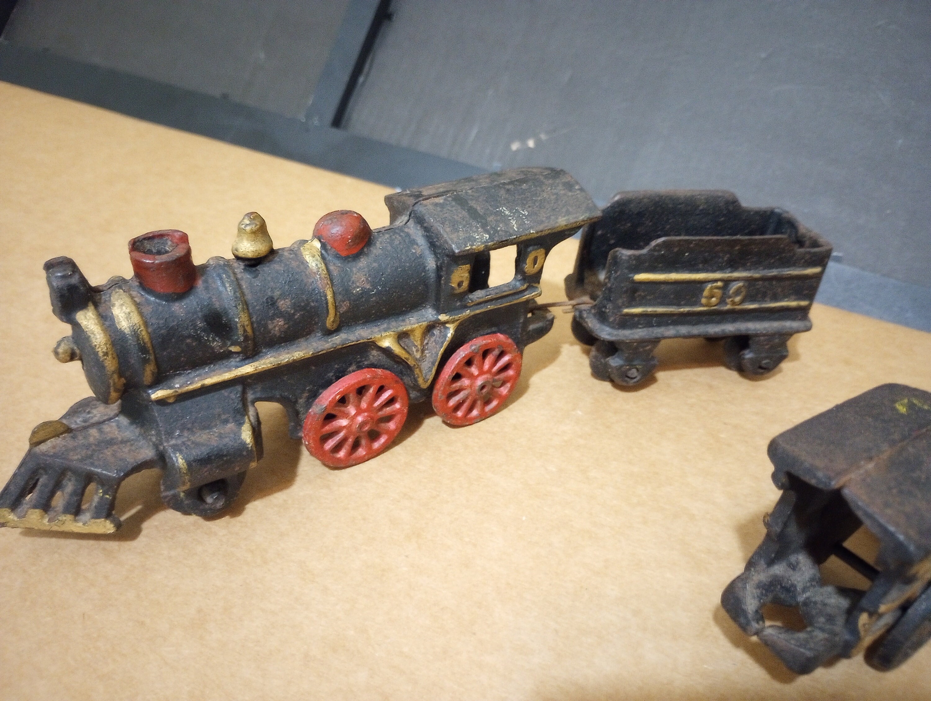 Antique Cast Iron Toy Trains 40 & 50 - Etsy