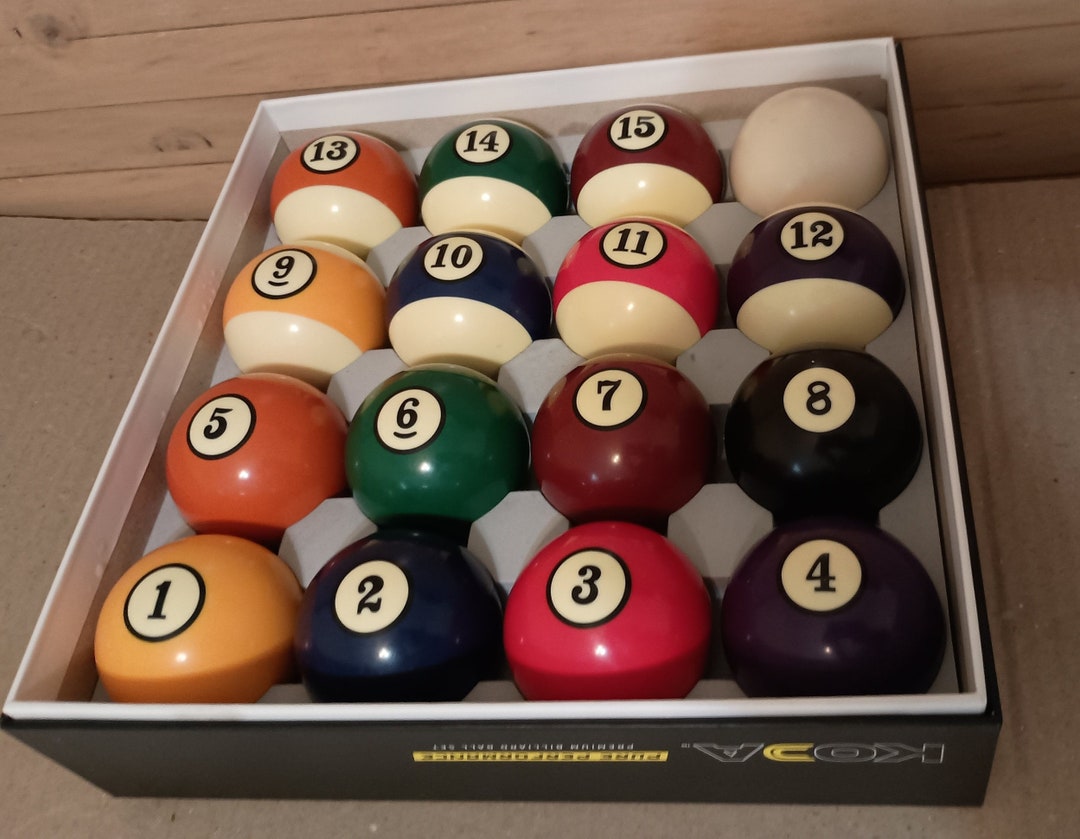 Koda Pool Table Billard Ball Set - Etsy