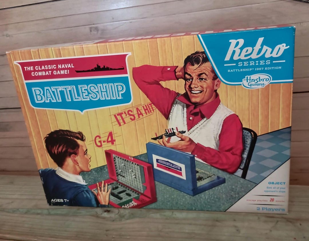 Hasbro Retro Series 1967 Battleship Game - Etsy