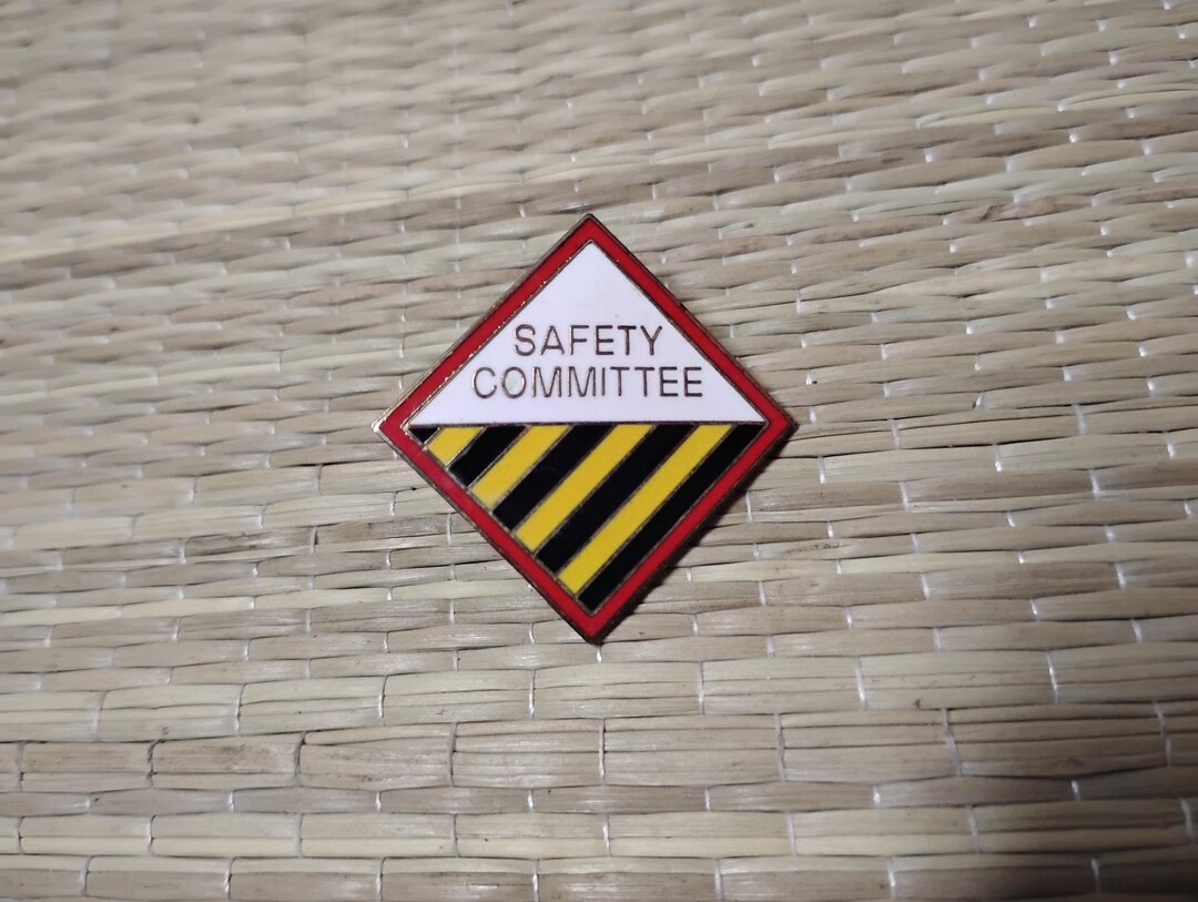 Safety Committee Pin New Jersey Transit Authority Vintage Enamel Brass ...