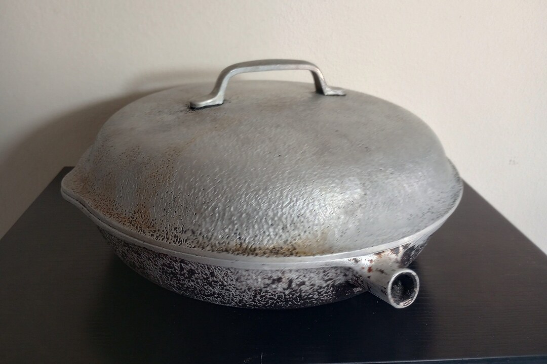 Vintage Silver Seal Hammered Aluminum Roaster Broth Pot - Etsy