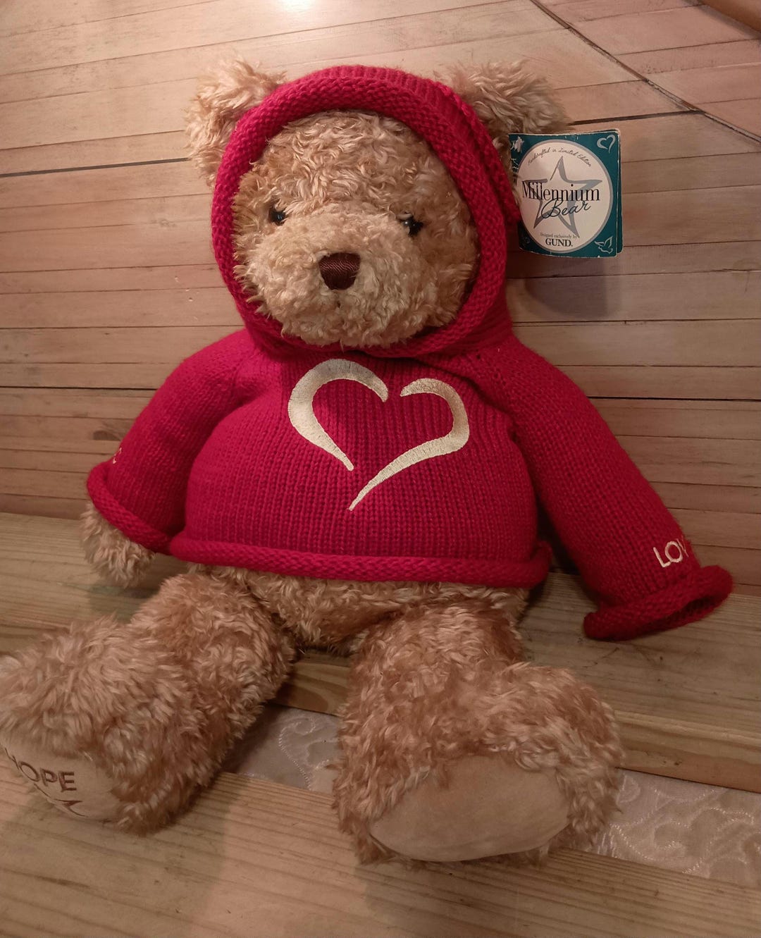 Gund Millennium Bear With Tags Hope - Etsy