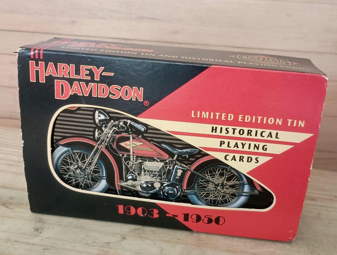 Harley Davidson Playing Cards With Collectors Tin - Etsy