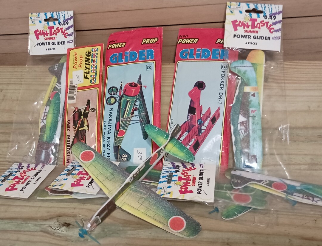 Power Prop Glider Set Funtastik Summer Prop Gliders Military Planes - Etsy