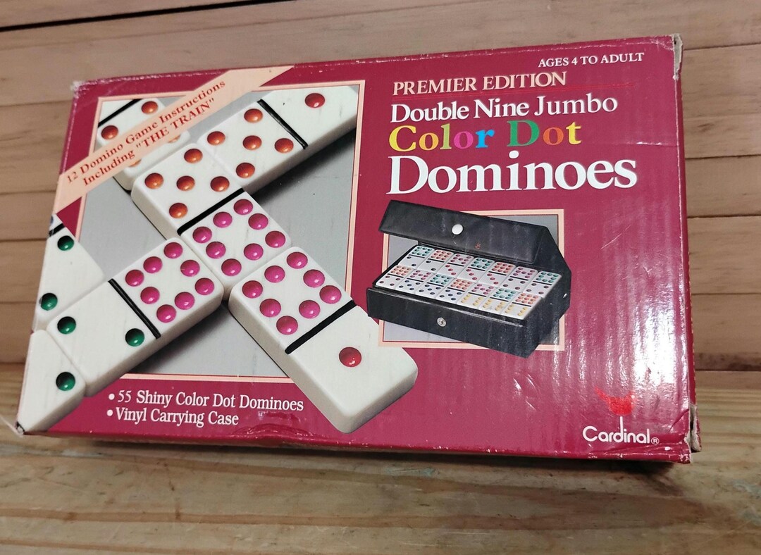 Dominoes Double Nine Color Spot From Cardinal Games - Etsy