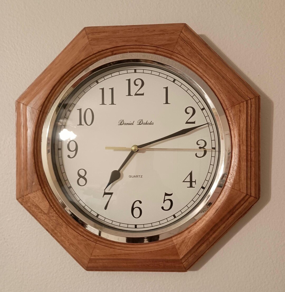 Daniel Dakota Wall Clock Wood Framed - Etsy