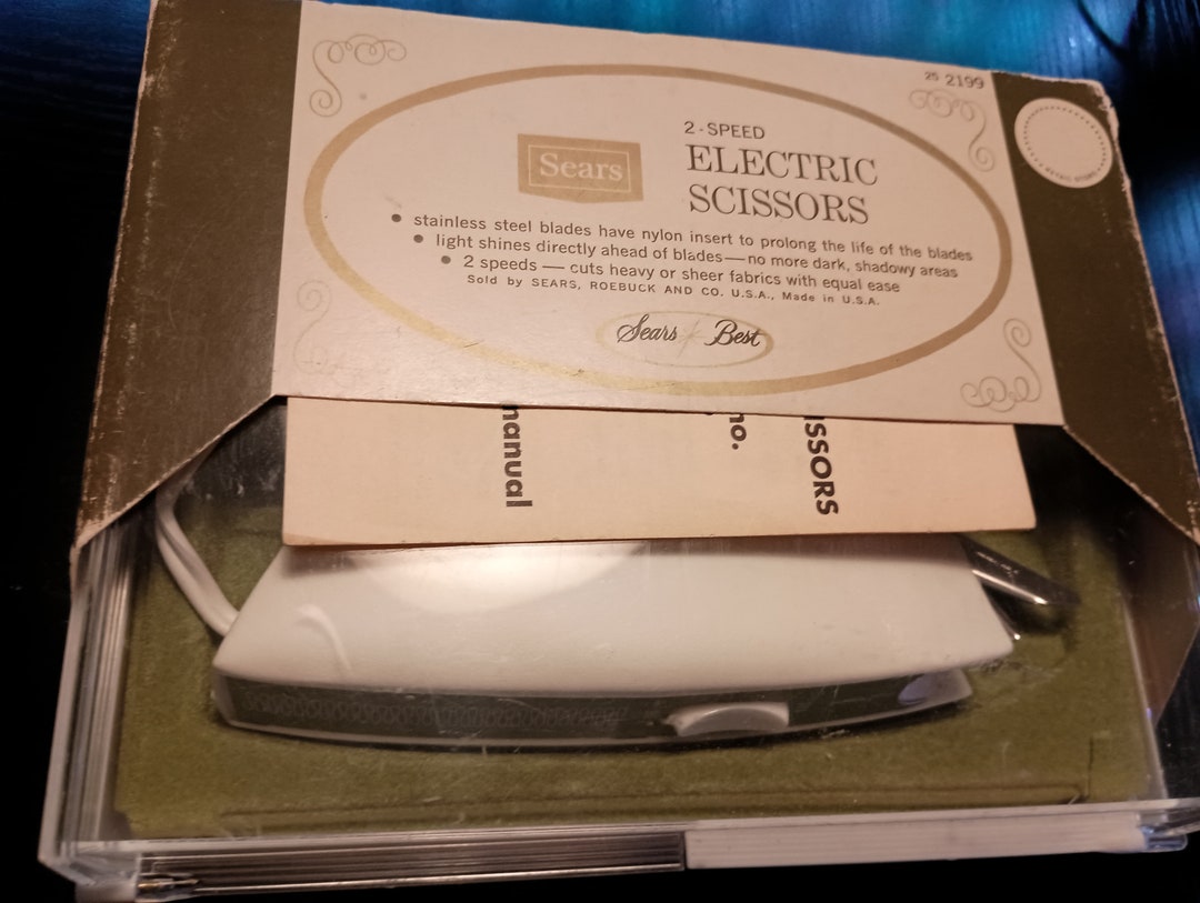 Vintage Sears Electric Scissors 2 Speed - Etsy