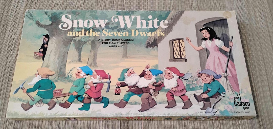 Vintage Board Game Snow White and the Seven Dwarfs 1977 Board Game - Etsy