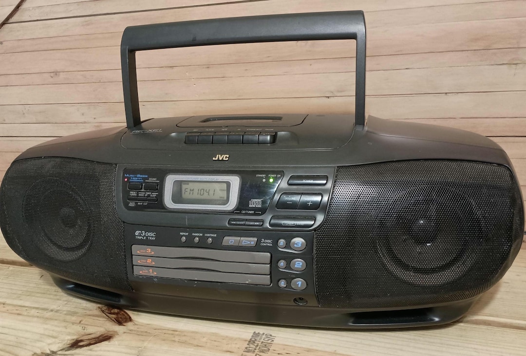 JVC RC-XC1 Portable CD Changer System Radio Cassette Player Boombox ...