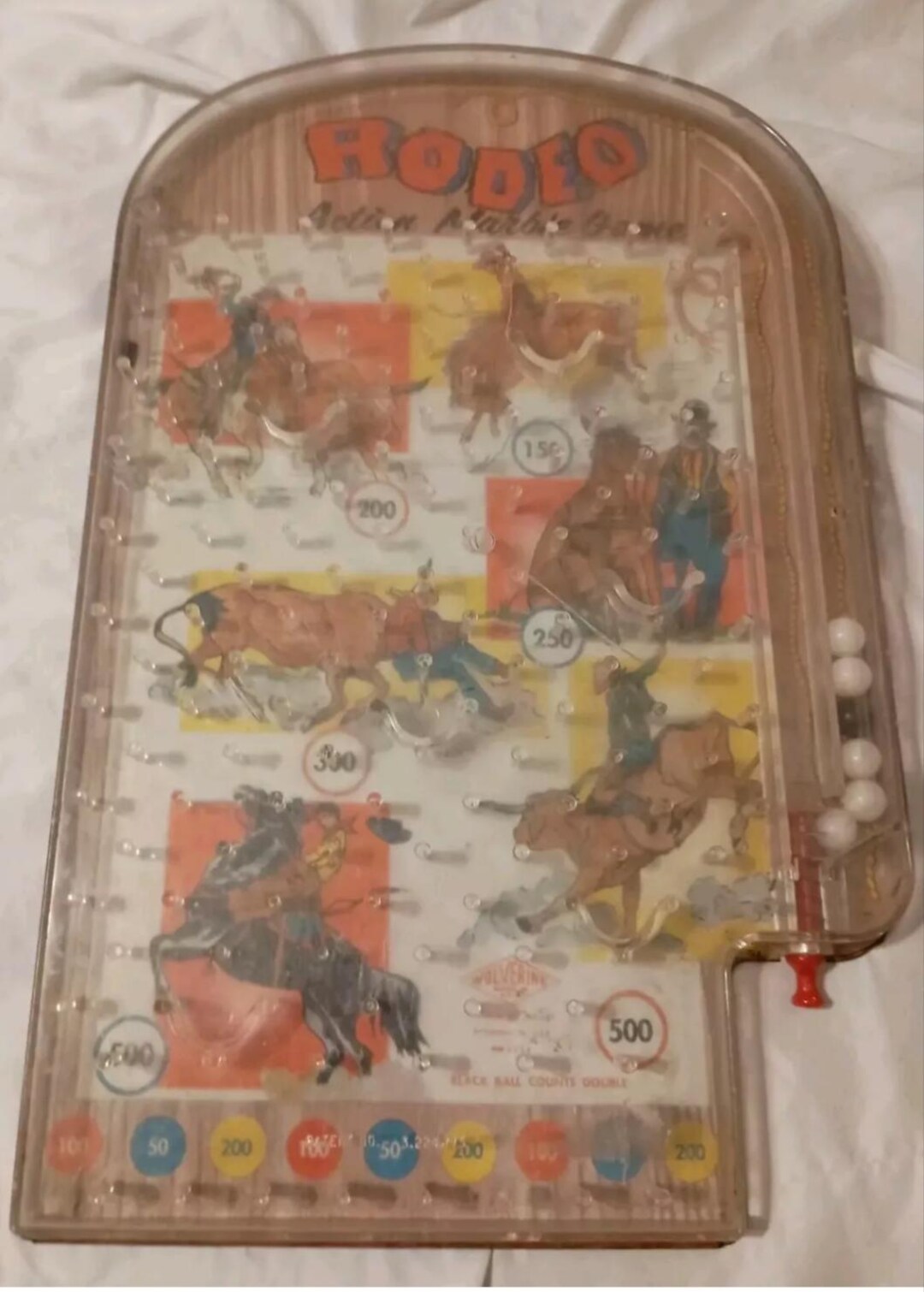 Retro Vintage Rodeo Marble Game From Wolverine USA 14in X 13.5 In - Etsy