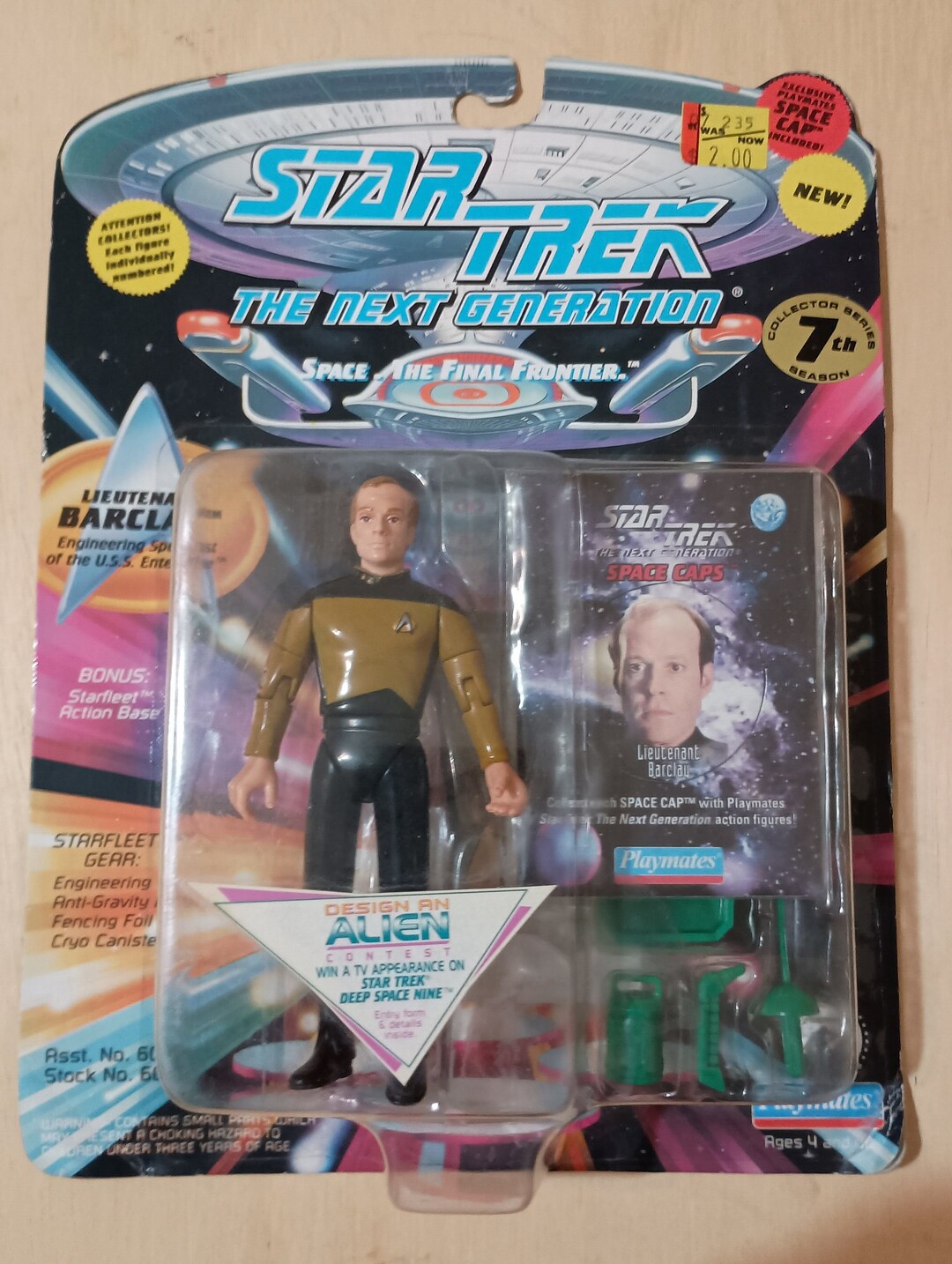 Star Trek Lt. Barclay Action Figure the Next Generation 1993 - Etsy