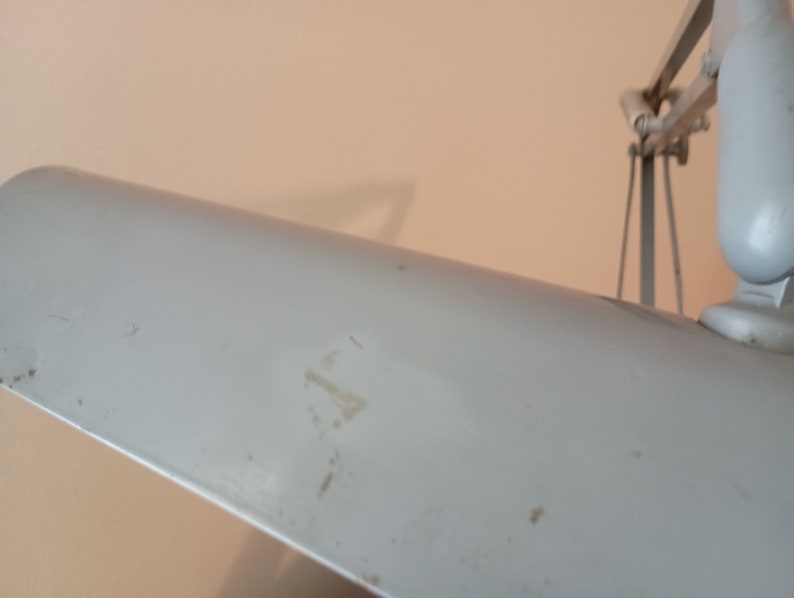 Luxo Industrial Articulating Desk Task Lamp MCM Heavy Base 26in Hood ...