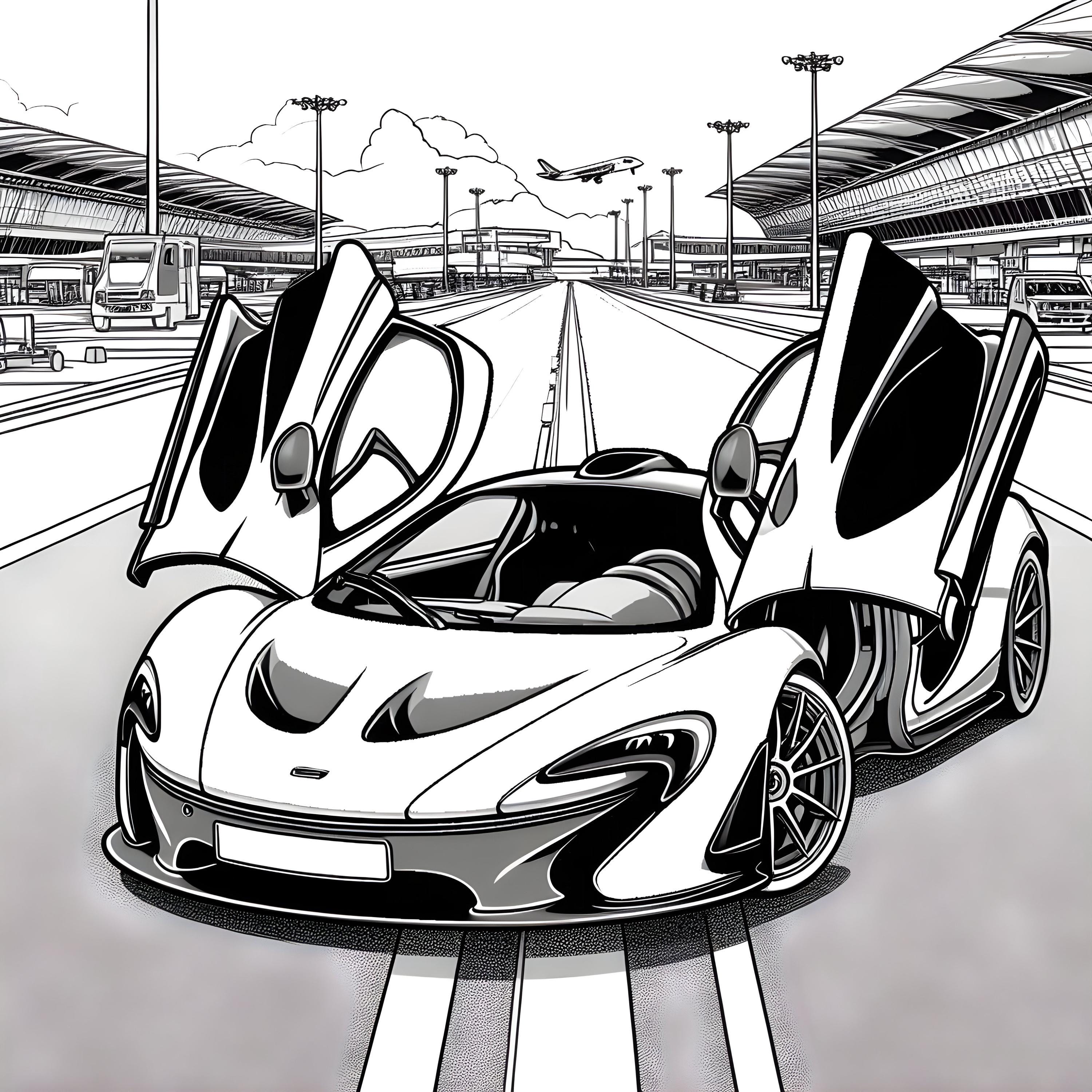 Mclaren P1 Coloring Book - Etsy UK