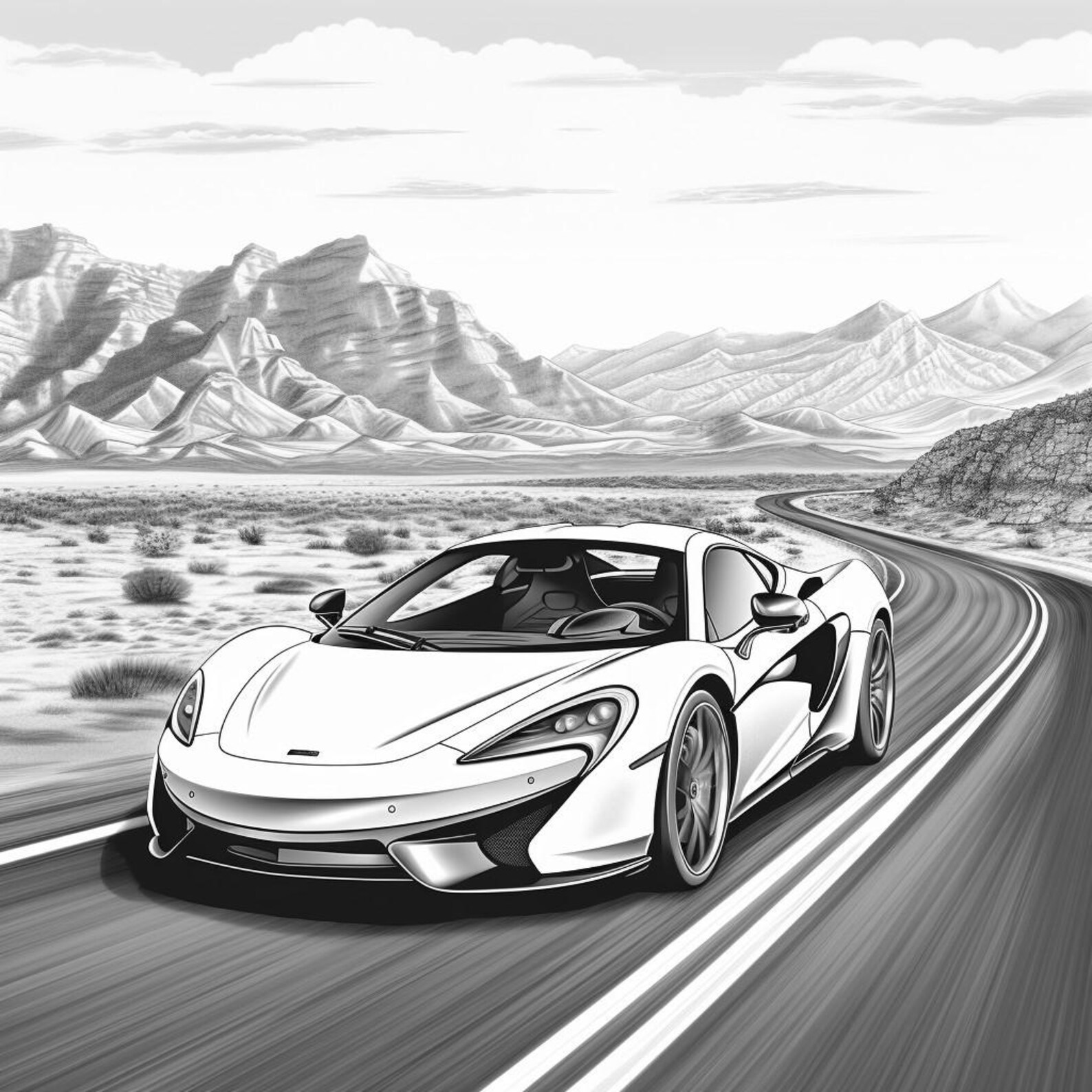 Mc Laren Coloring BOOK - Etsy