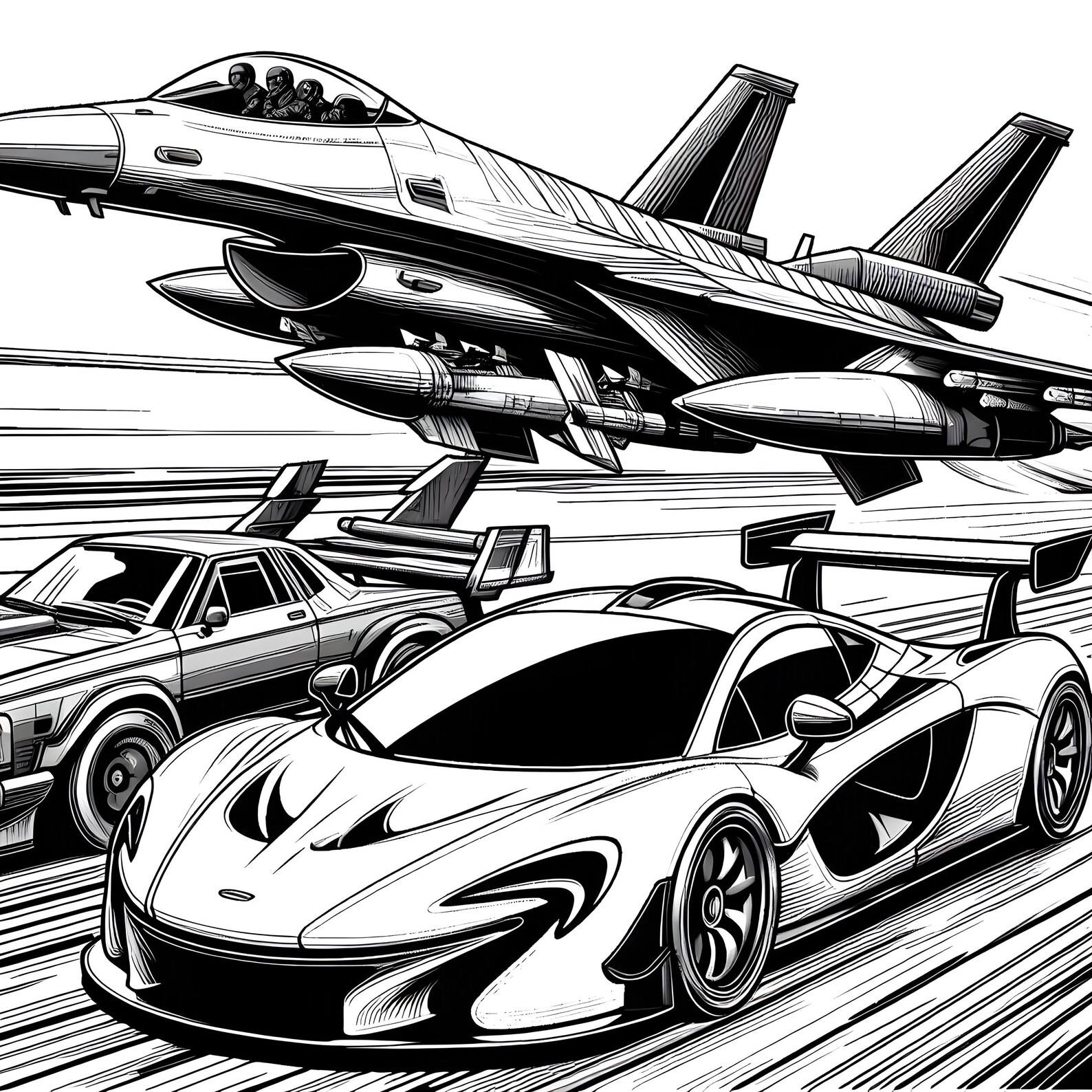 Mclaren P1 Coloring Book - Etsy UK