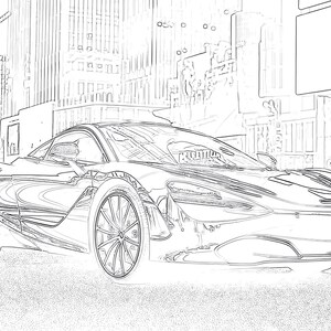 Mc Laren Coloring BOOK - Etsy