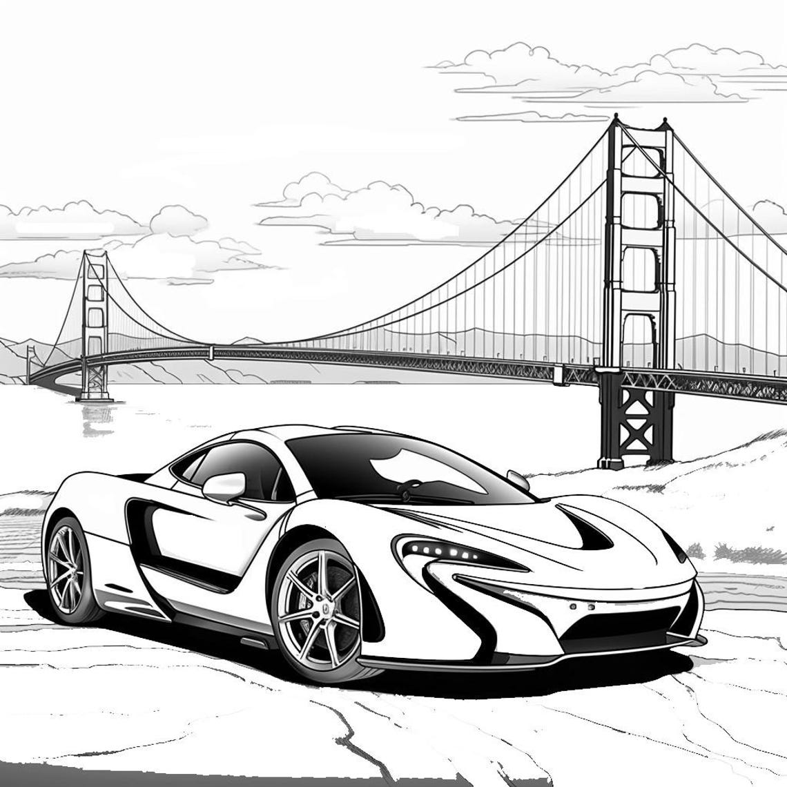 Mc Laren Coloring BOOK - Etsy
