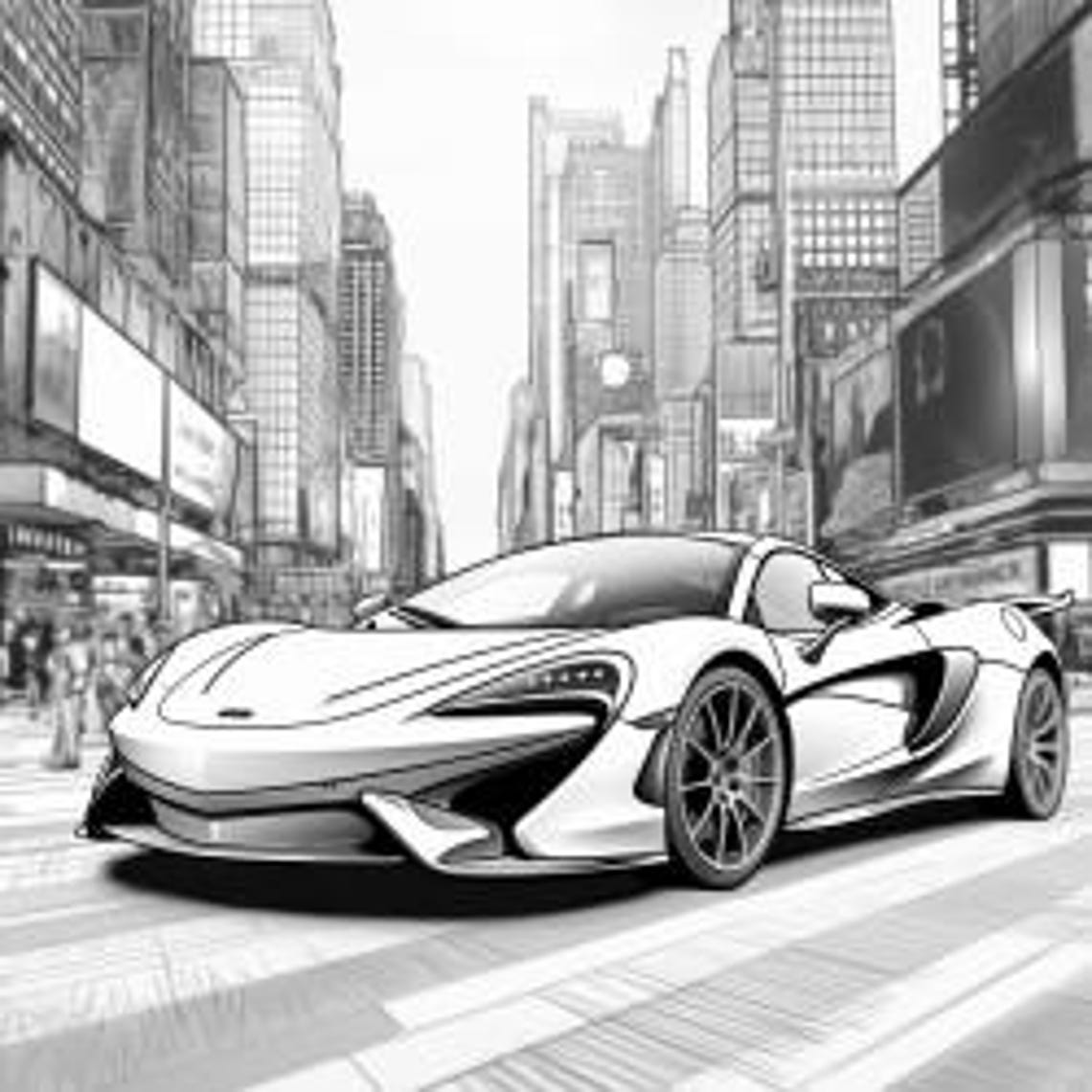Mc Laren Coloring BOOK - Etsy
