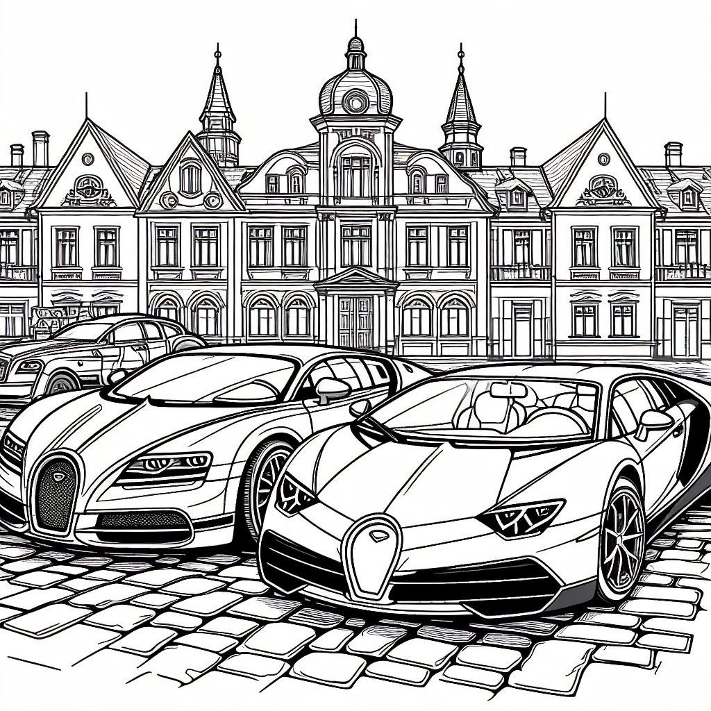 Supercar Coloring Book - Etsy