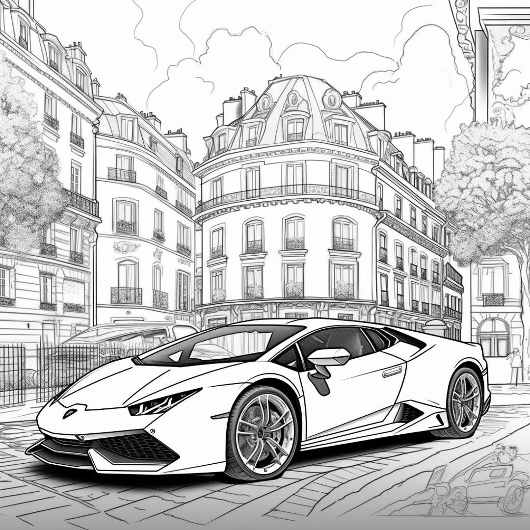 Lambo Coloring Book - Etsy