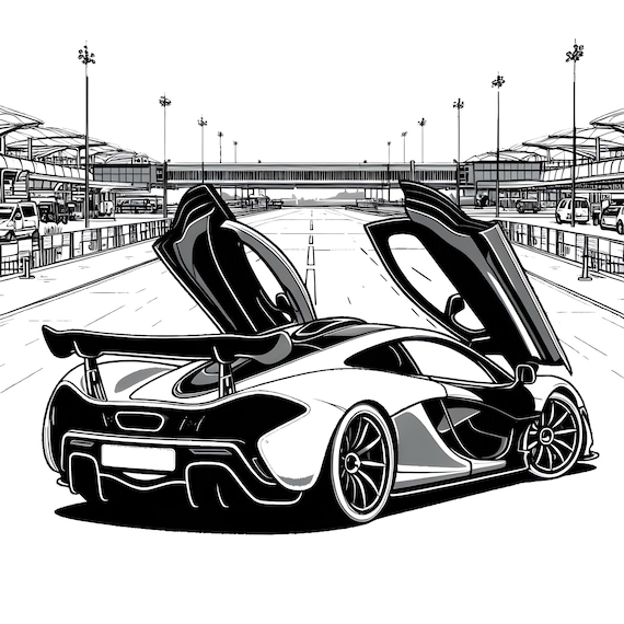 Mclaren P1 Coloring Pages