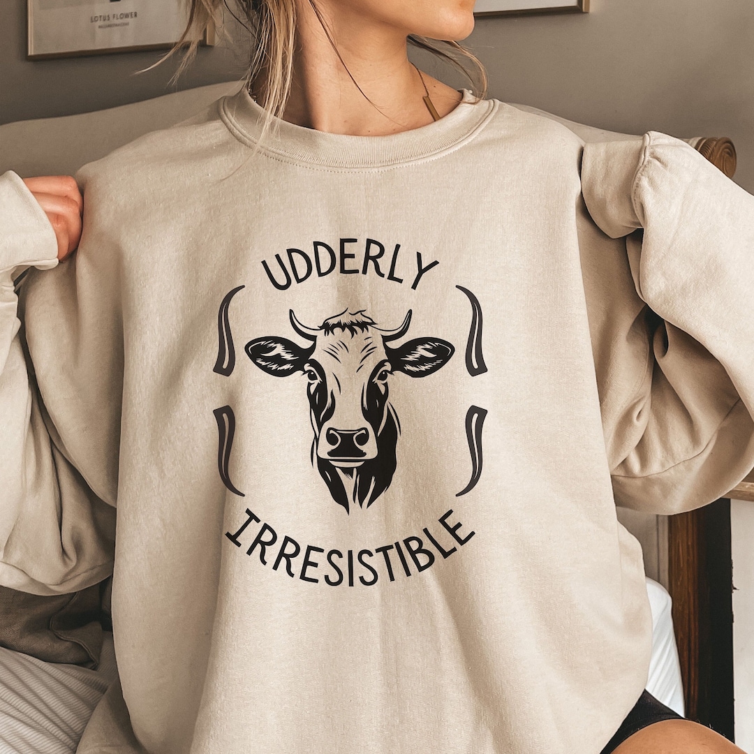 Funny Cow Sweatshirt,aesthetic Sweater,funny Cow Shirt,farm Love Shirts ...