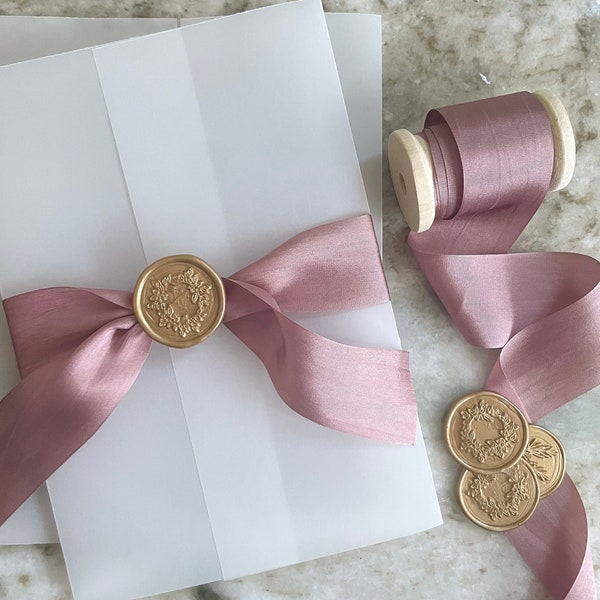 Silk Bow Wedding Invitation - Etsy