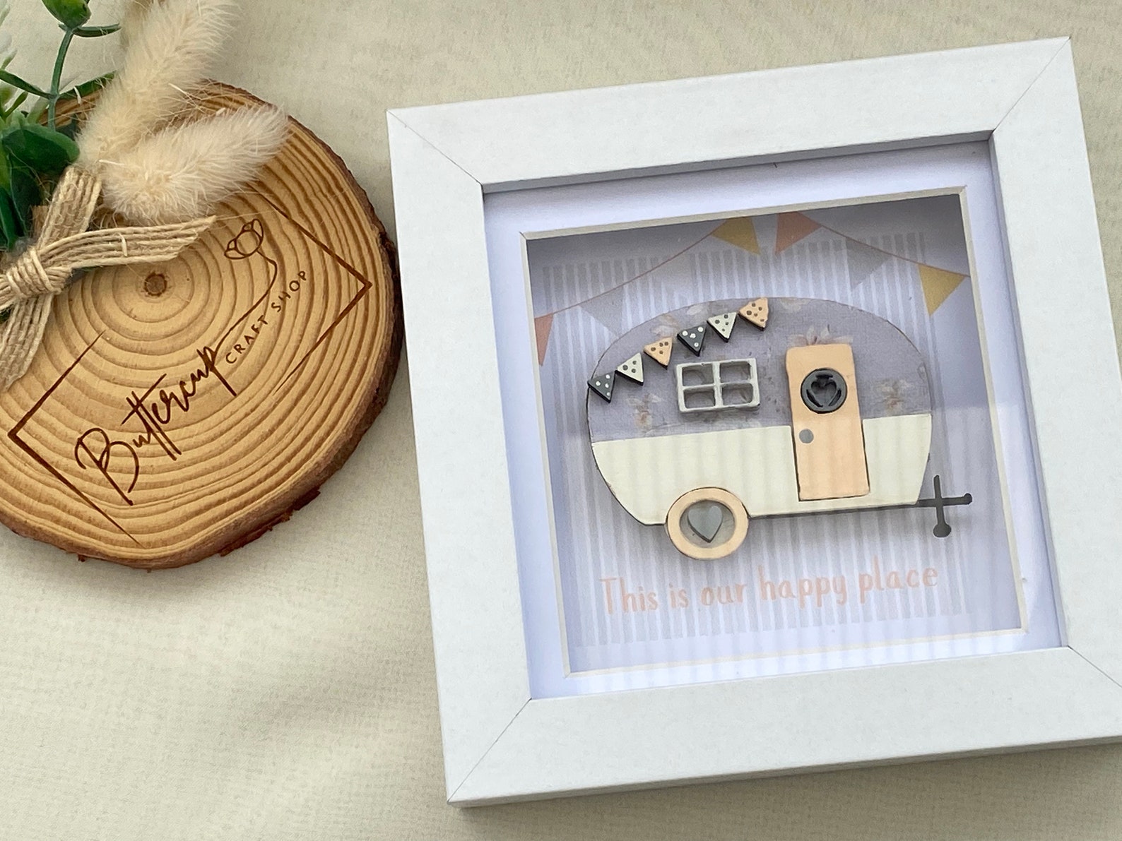 Retro Caravan Gift Framed Caravan Ornament Caravan Decoration Gift ...