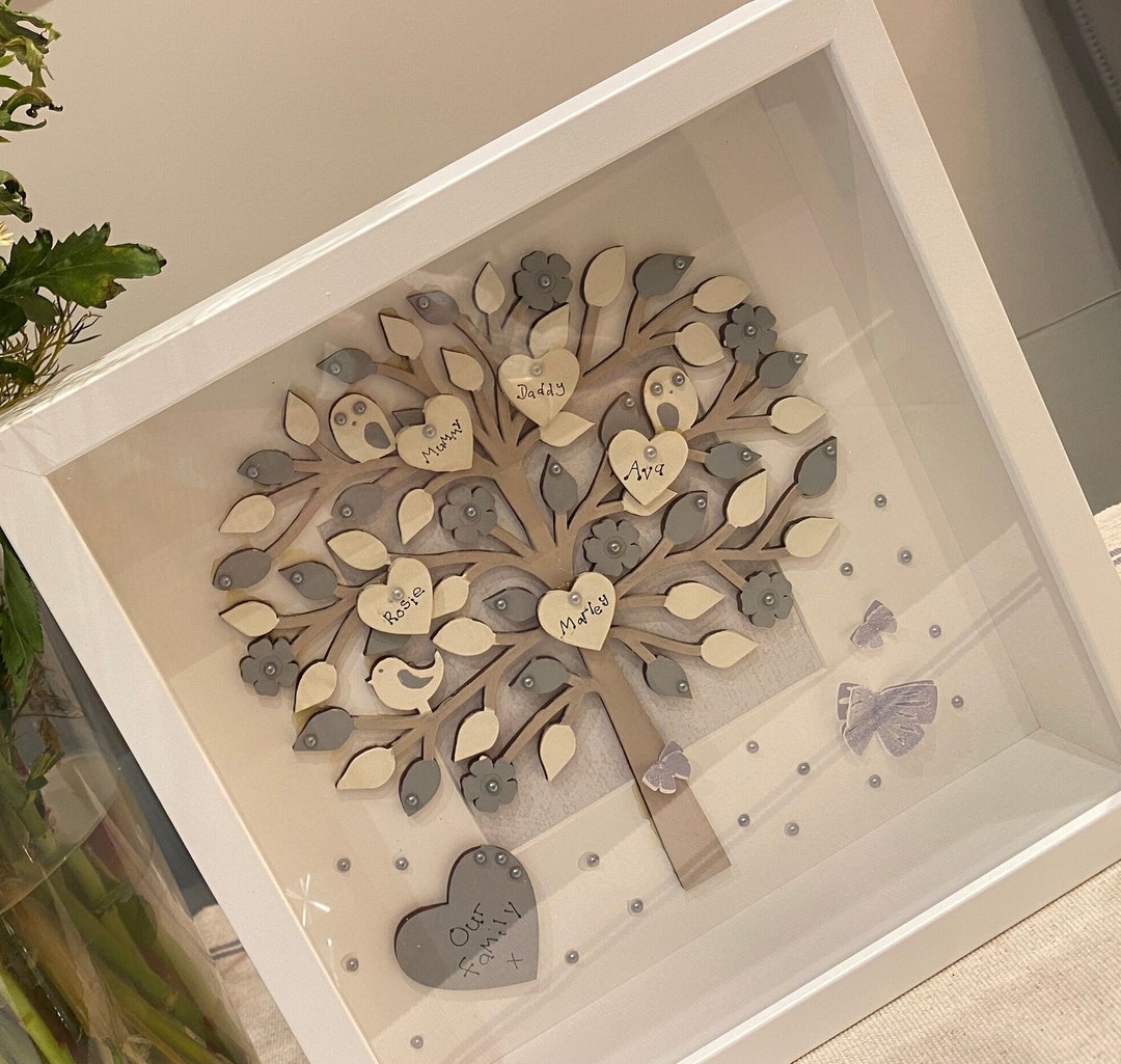 Personalised Our Family Tree, 25th Year Wedding Anniversary, Silver ...